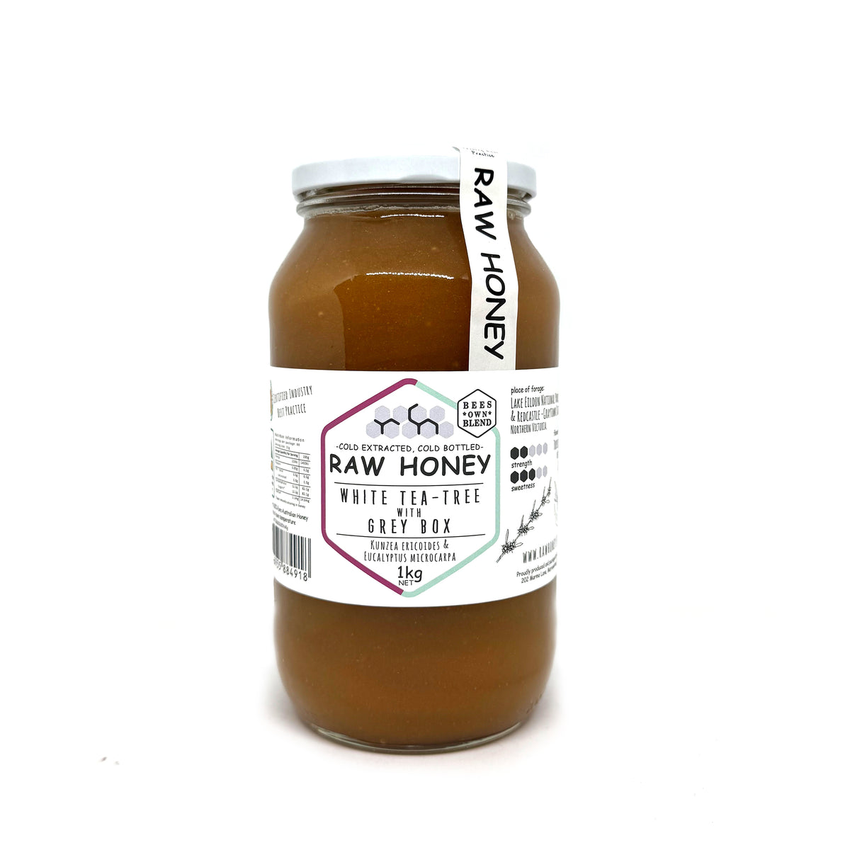 Raw White Tea-Tree with Grey Box Honey – Raw Honey
